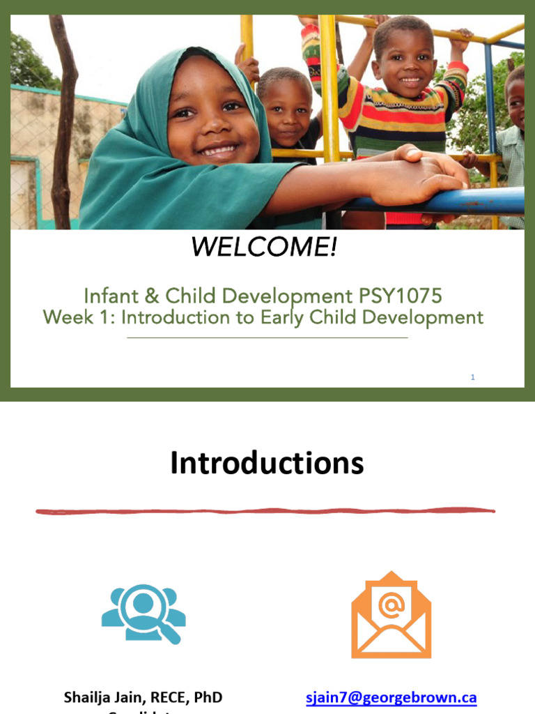 Week 1 Introduction To Early Child Development | PDF | Child ...