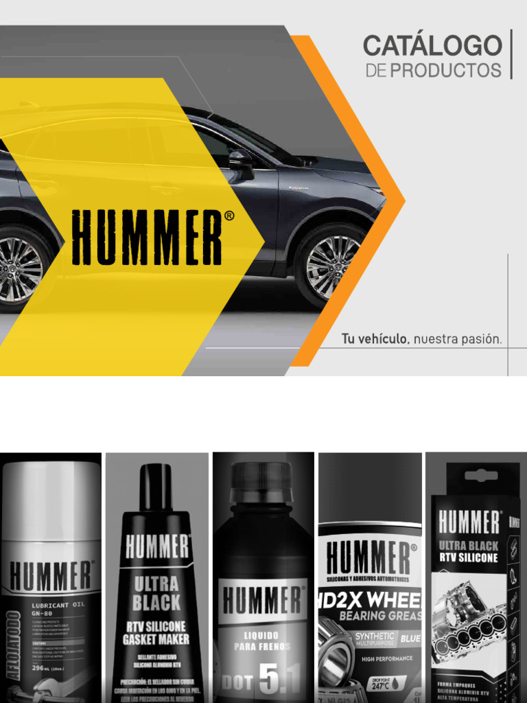 Grasa y Adhesivos Automotrices Hummer | PDF | Materiales