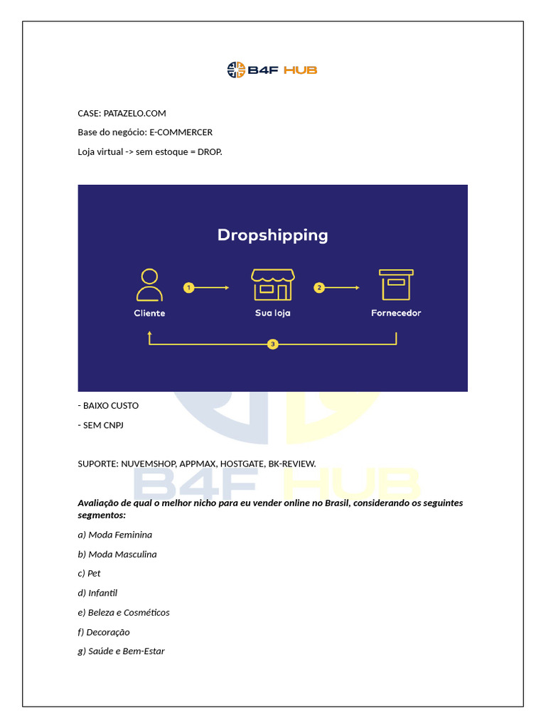 Patazelo Doc Rasc | PDF | E-commerce | Segmentação de mercado