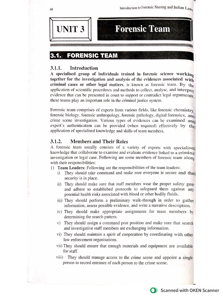 Forensic Unit 3 | PDF