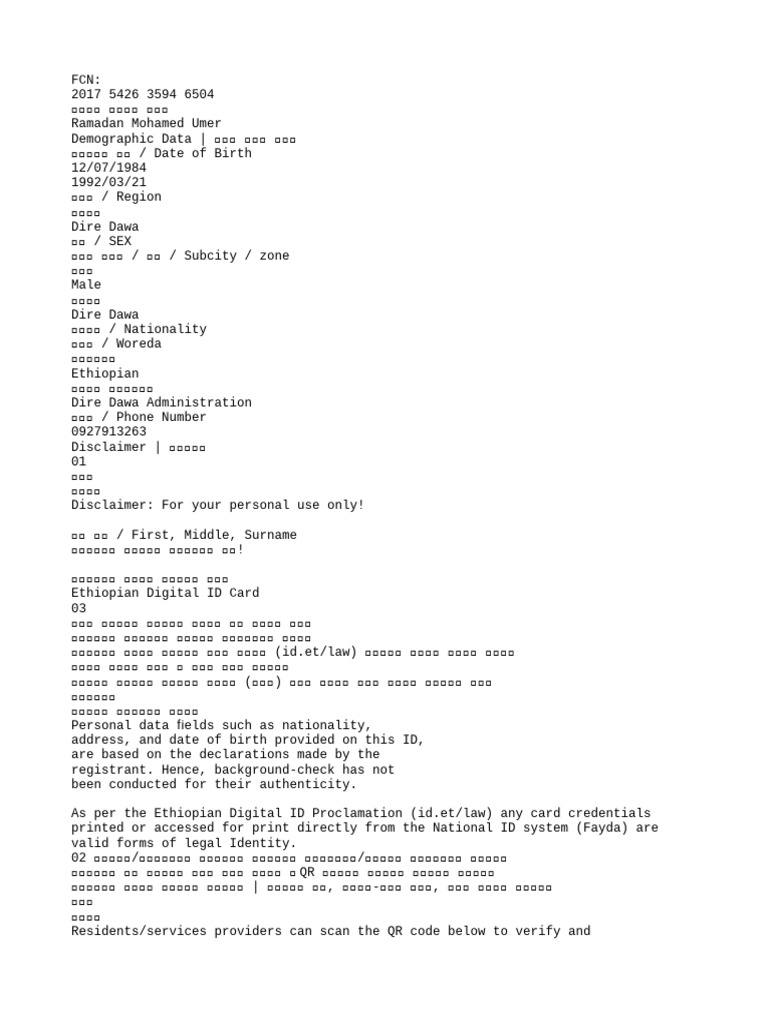 Efayda_Ramadan Mohamed Umer | PDF