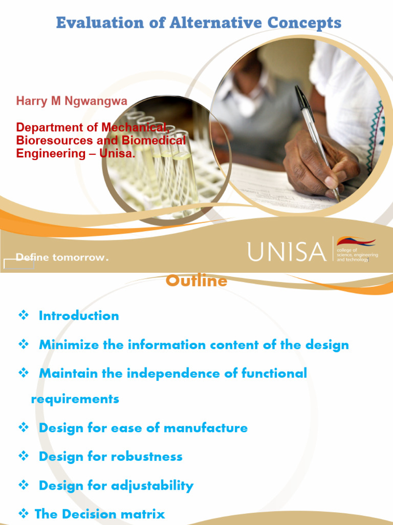 Evaluating Design Alternatives Effectively | PDF | Evaluation | Matrix ...