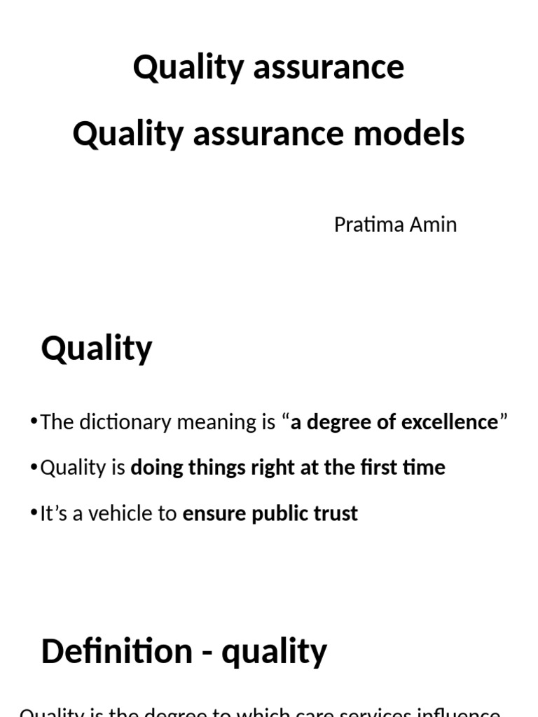 Quality - Assurance - Updated (Autosaved) | PDF | Quality Assurance ...