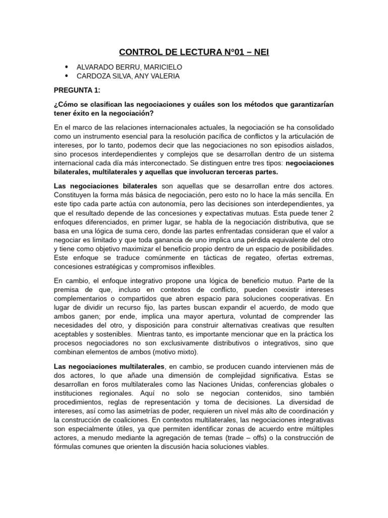 CL 01 - NEI | PDF | Negociación | Mediación