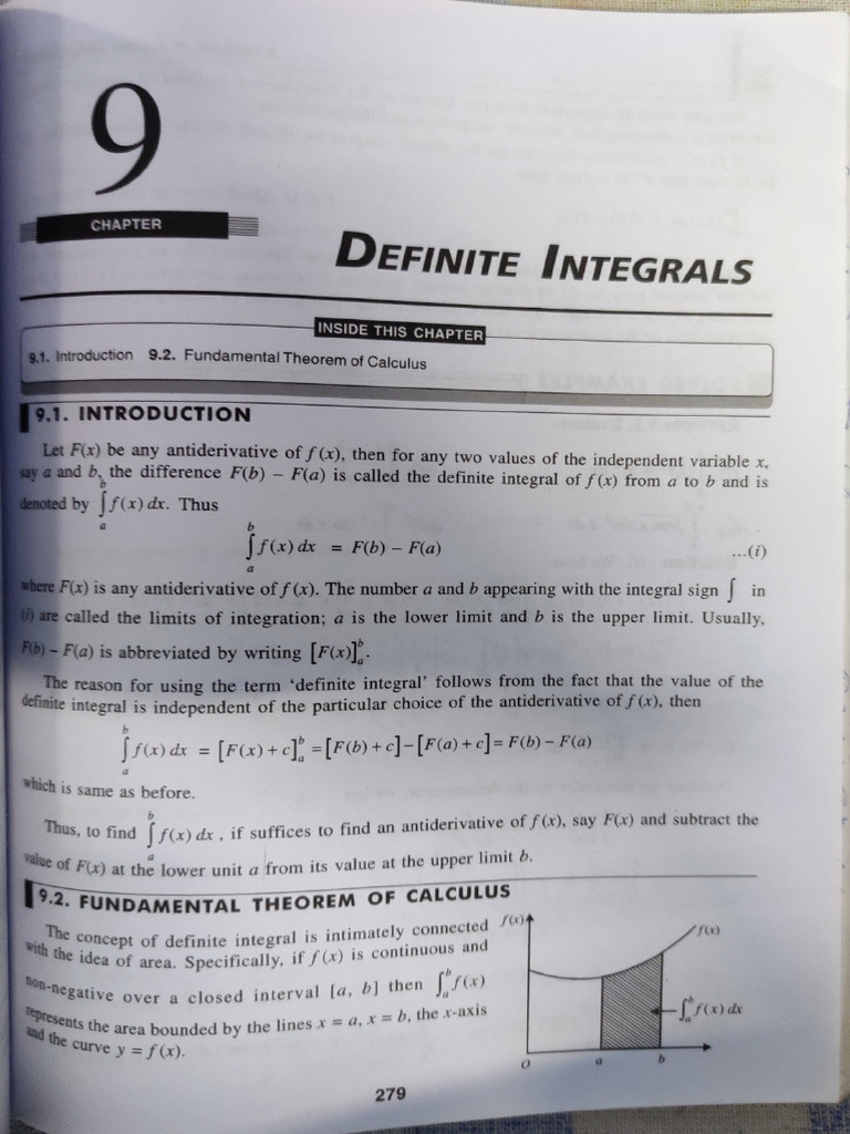C9 Definite Integrals | PDF