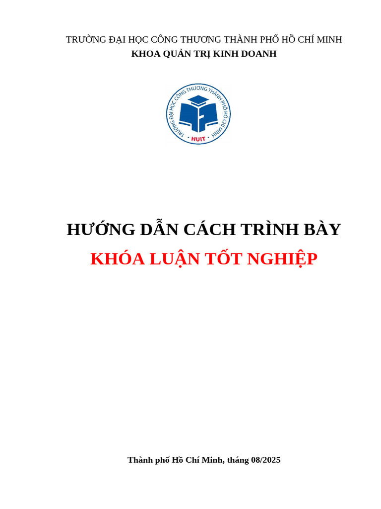 KLTN - KDQT - Hướng Dẫn Trình Bày | PDF