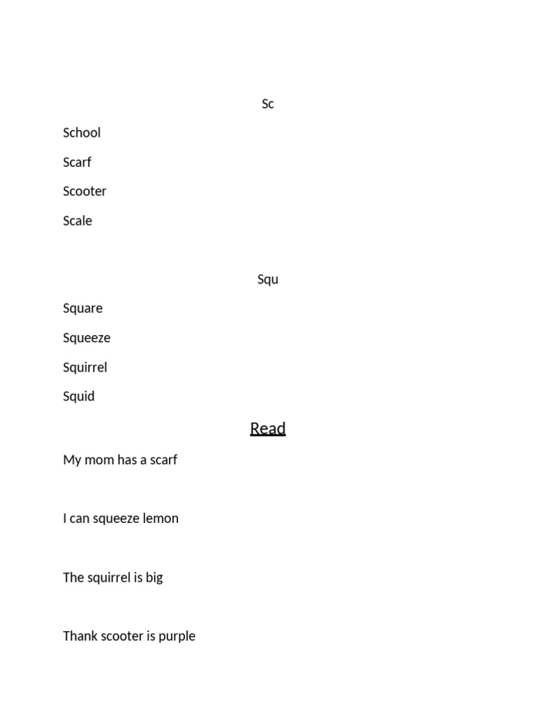 SC and Squ | PDF