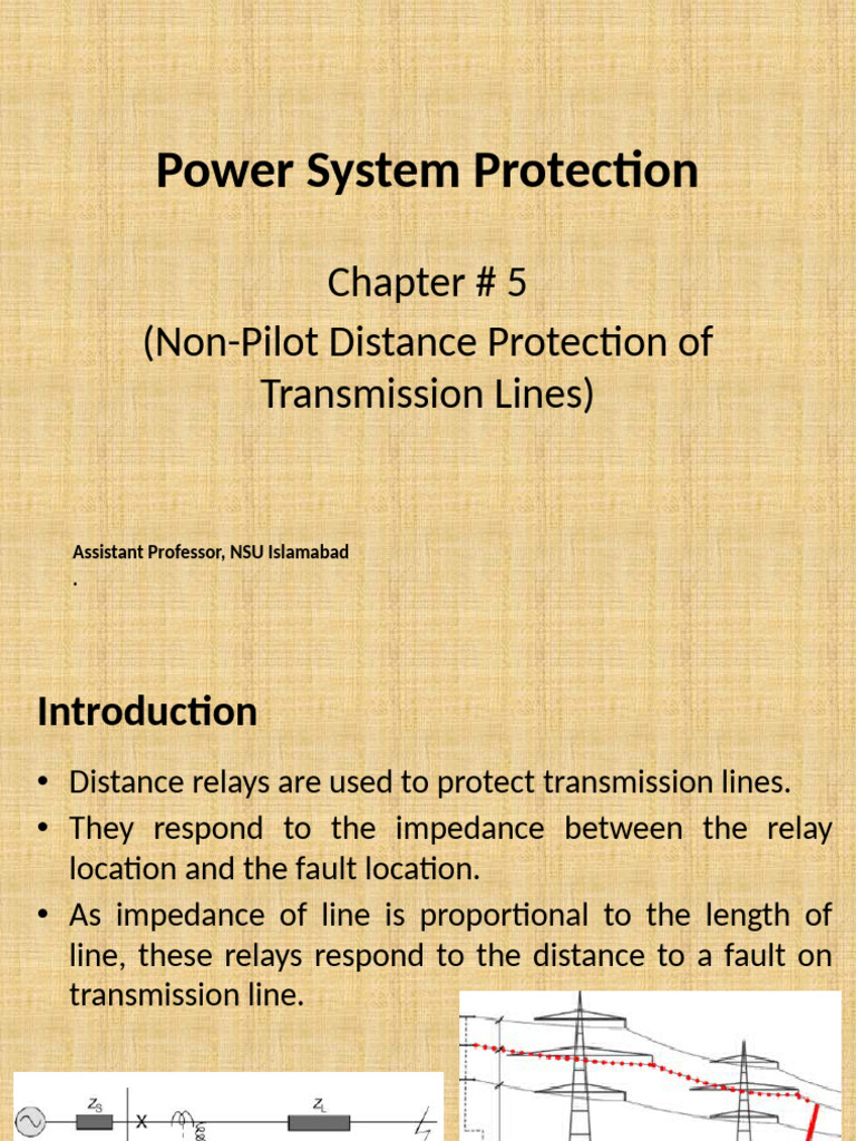 Non-Pilot Distance Protection Overview | PDF | Transmission Line ...