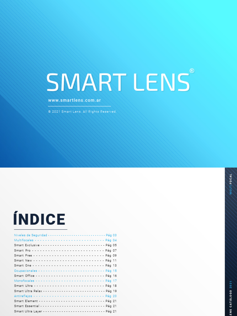 Catálogo de Lentes Smart Lens 2021 | PDF | Atómico | Física Aplicada e ...