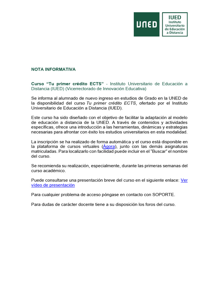 Nota Informativa | PDF