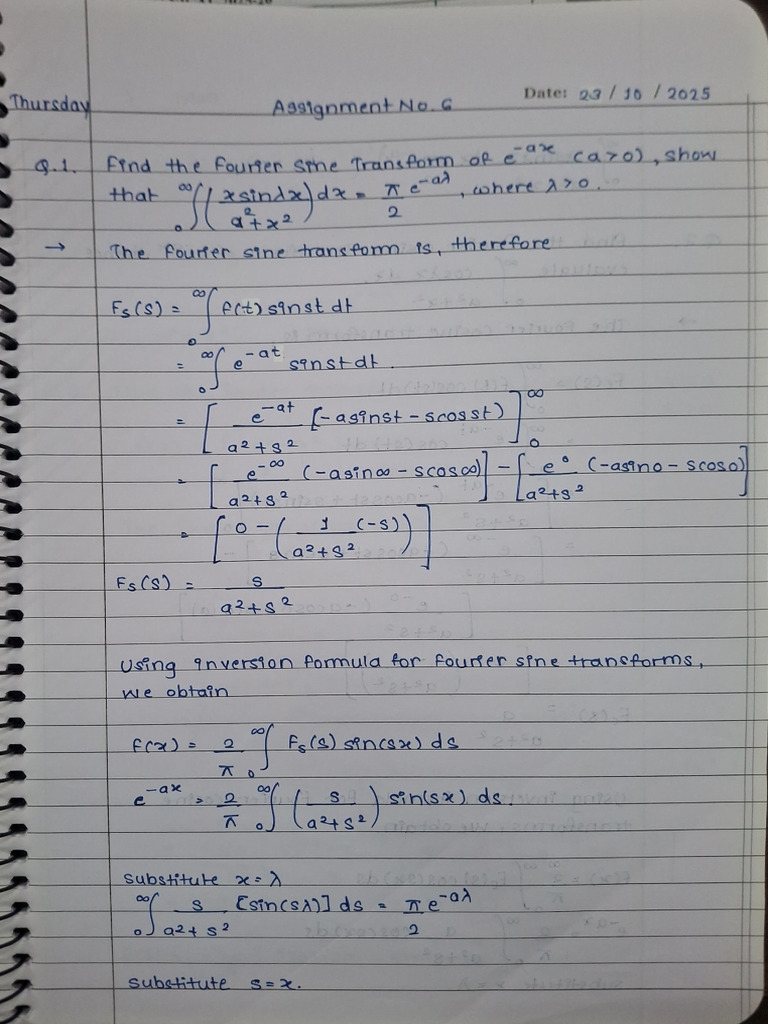 Fourier Transform Assignments Explained | PDF | Geometric Measurement ...