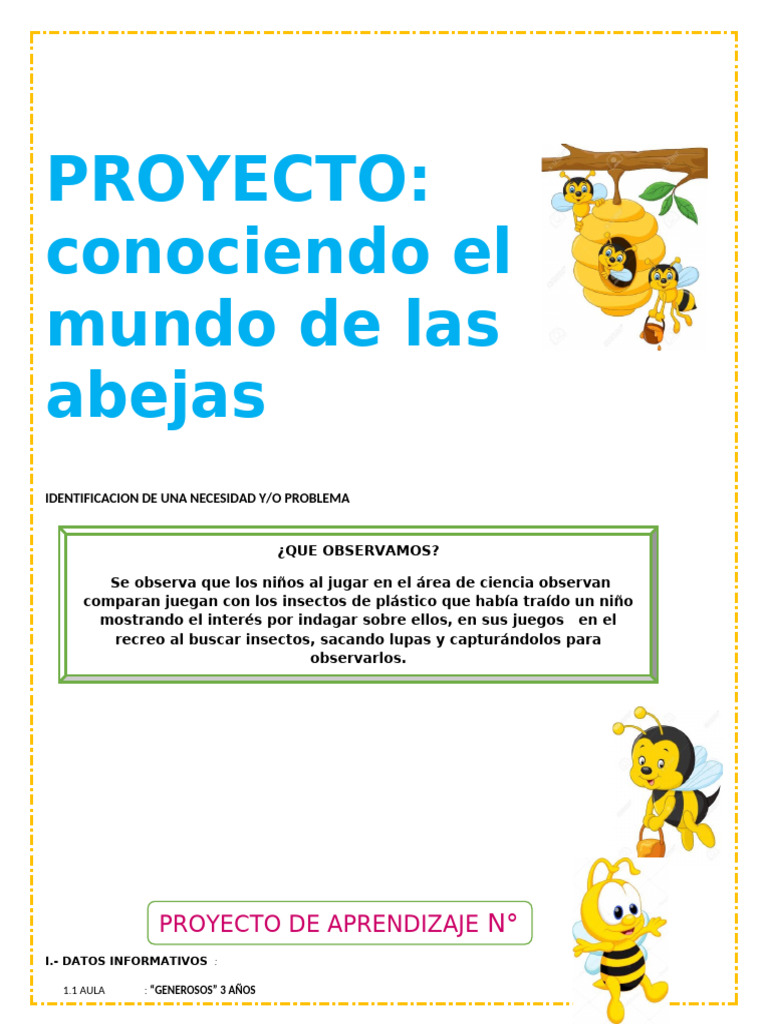 Abeja Proyecto | PDF | Enseñando | Aprendizaje