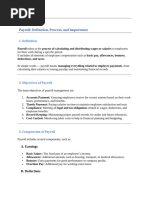 Payroll Standard Operating Procedures Guide | PDF | Payroll | Business