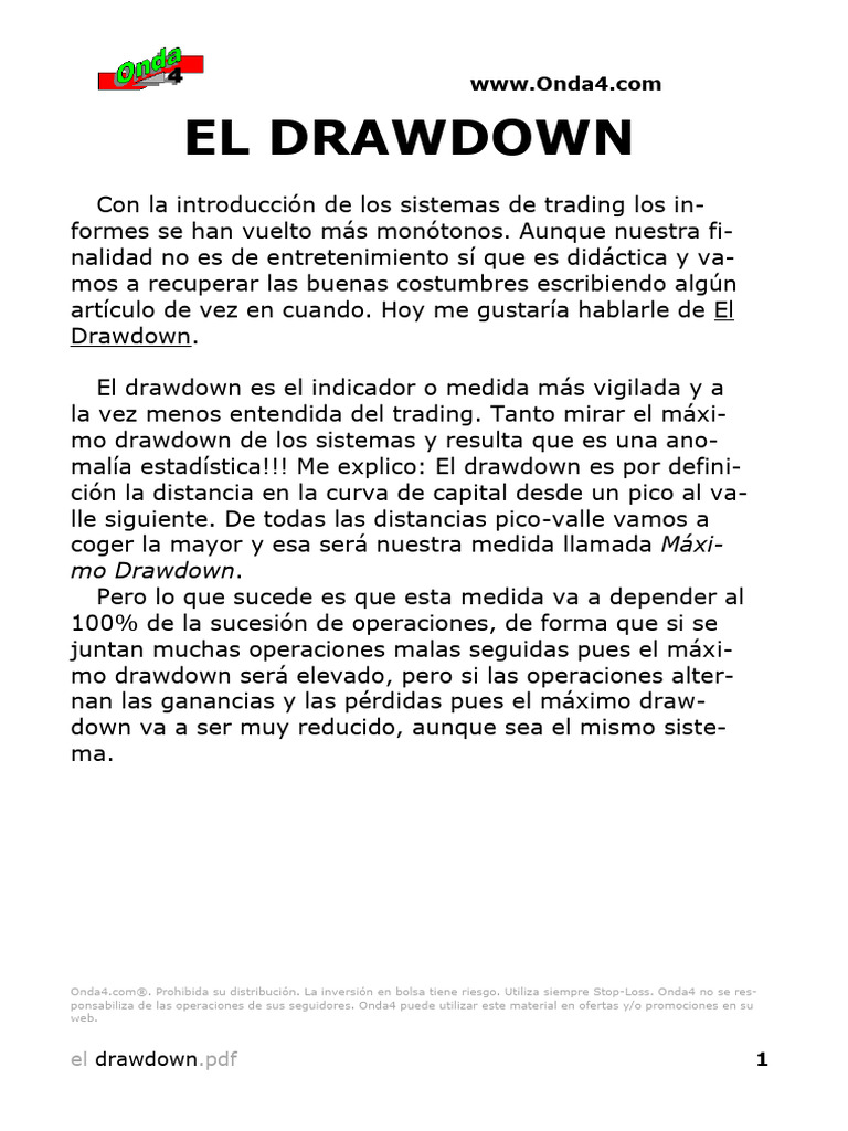 El Drawdown | PDF