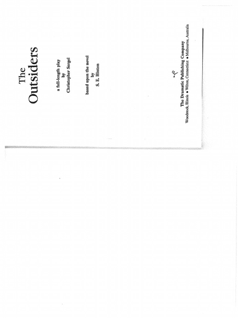 The Outsiders Script PDF | PDF