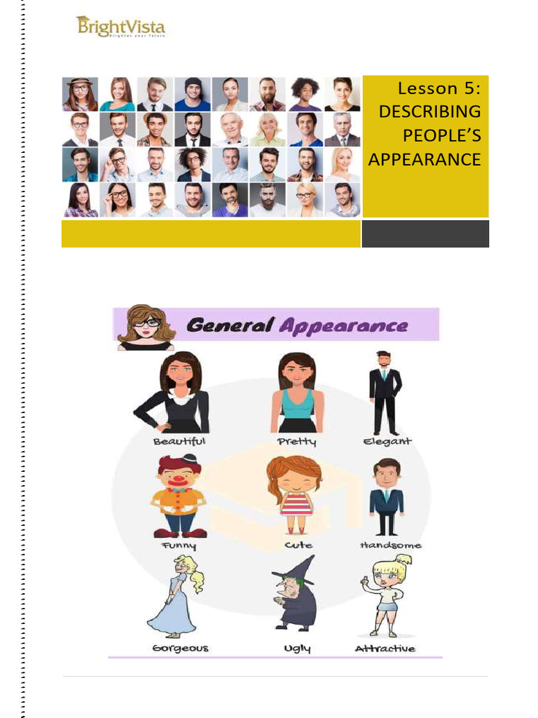 Describing People's Appearance Lesson | PDF