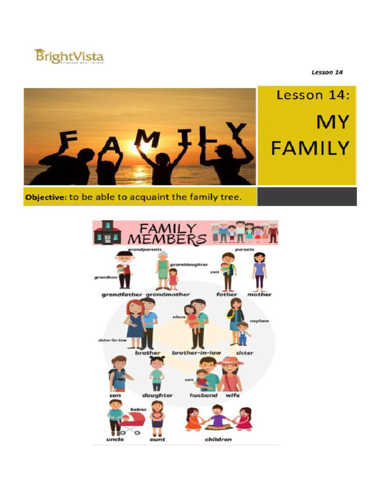 b Lesson 14 My Family | PDF