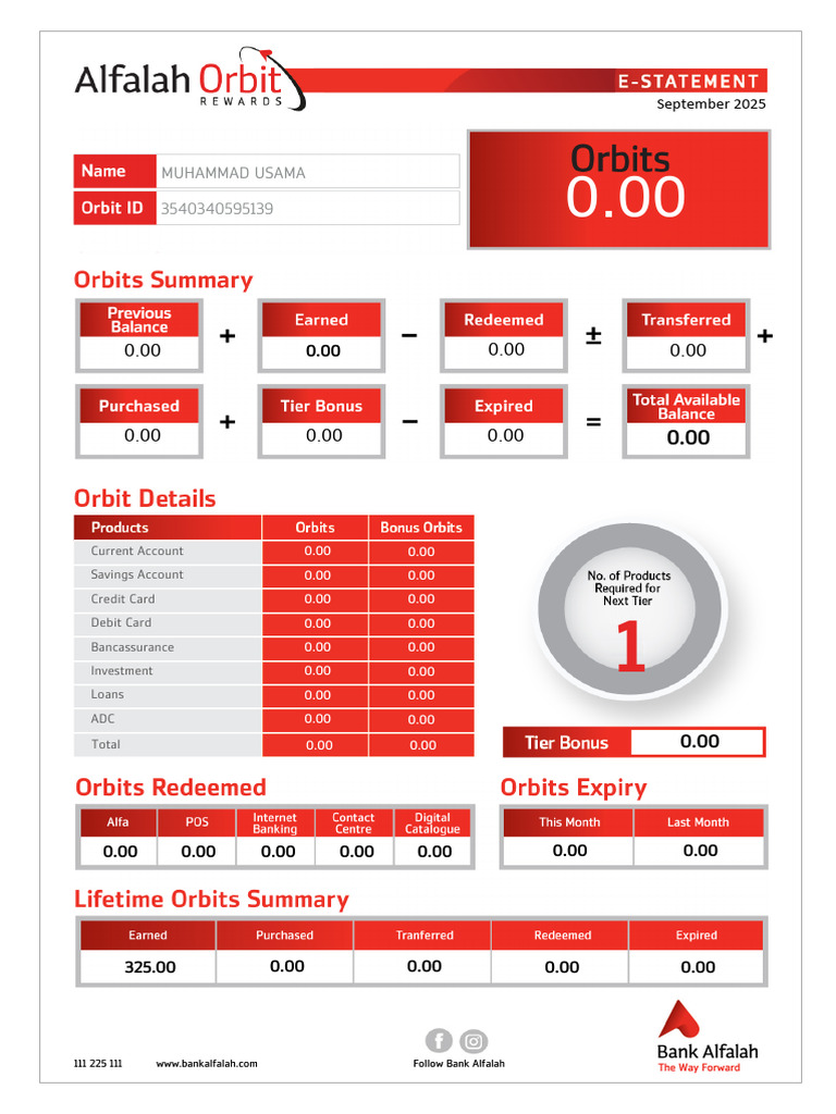 Orbit Statement - Sep-25 - 3540340595139 | PDF