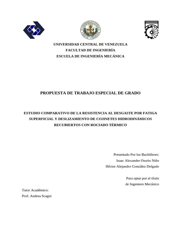 Anteproyecto Isaac Hector | PDF | Rodamiento (Mecánico) | Revestimiento
