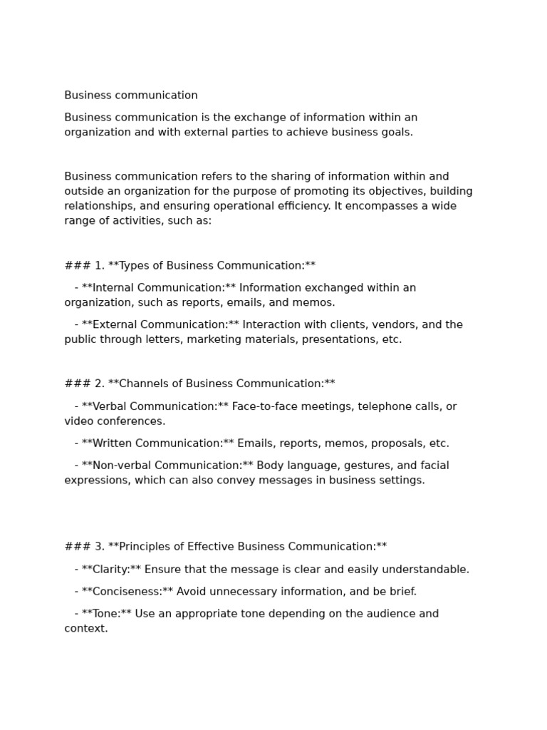 Effective Business Communication Guide | PDF | Communication | Memorandum