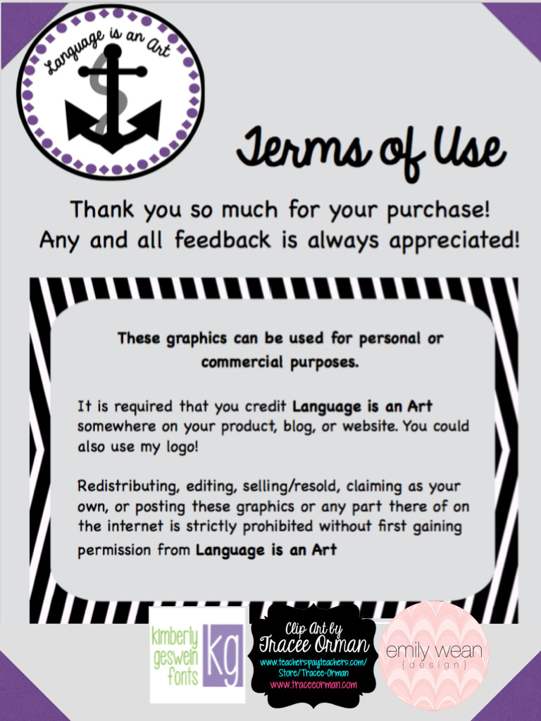 Terms of Use For Word Wall | PDF