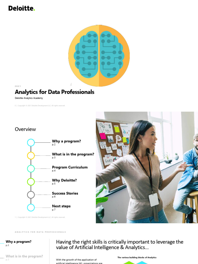 Deloitte NL Sam Analytics For Data Professionals Brochure | PDF ...