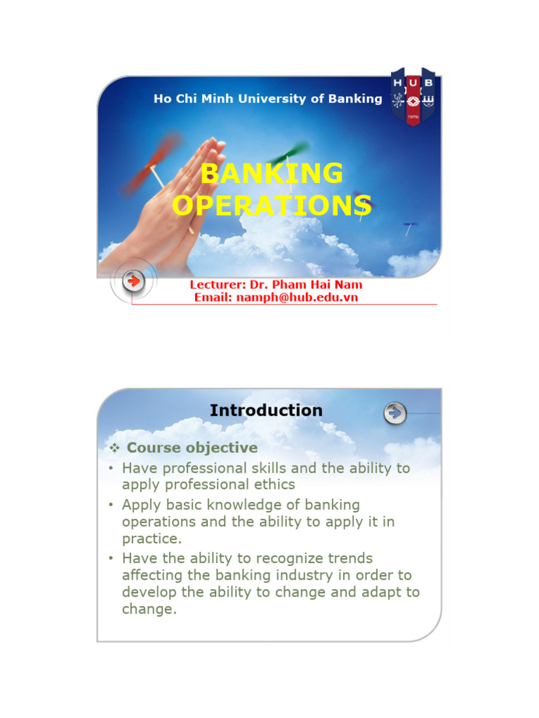 Slide Banking Operations | PDF | Loans | Banks