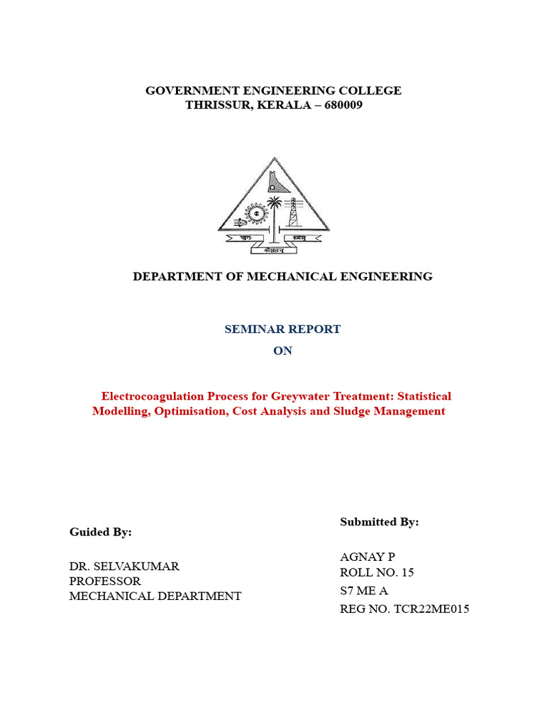 Agnay Prasad Seminar Report | PDF | Environmental Engineering