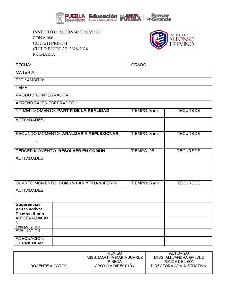 Formato Planeación de Ingles | PDF