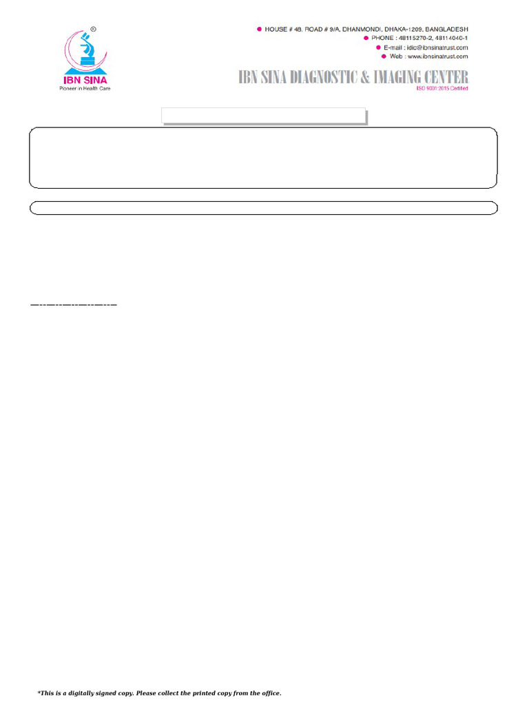 Serology Report: Id No | PDF