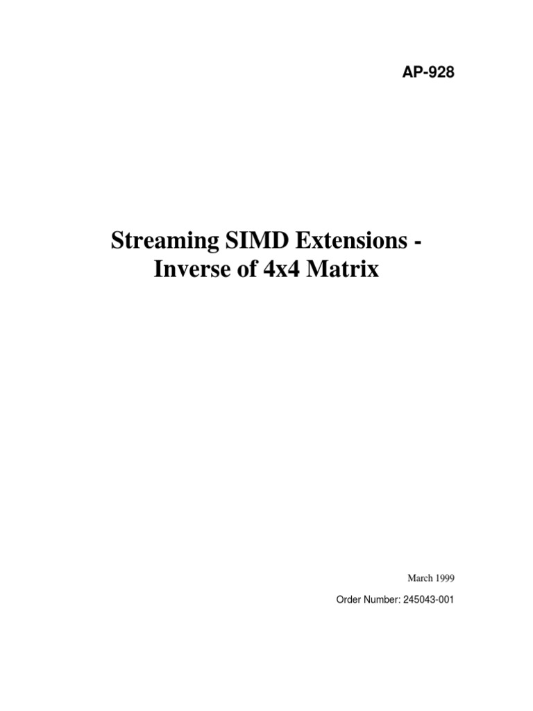 Inverse of 4x4 Matrix | PDF | Determinant | Matrix (Mathematics)