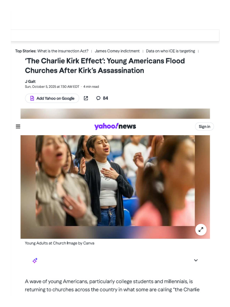 The Charlie Kirk Effect Young Americans | PDF | Evangelicalism ...