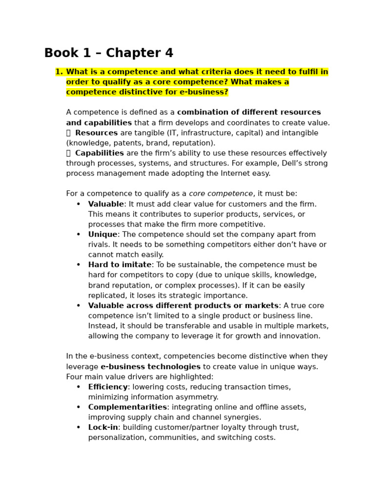 Chapter 4 | PDF | Logistics | Value Chain