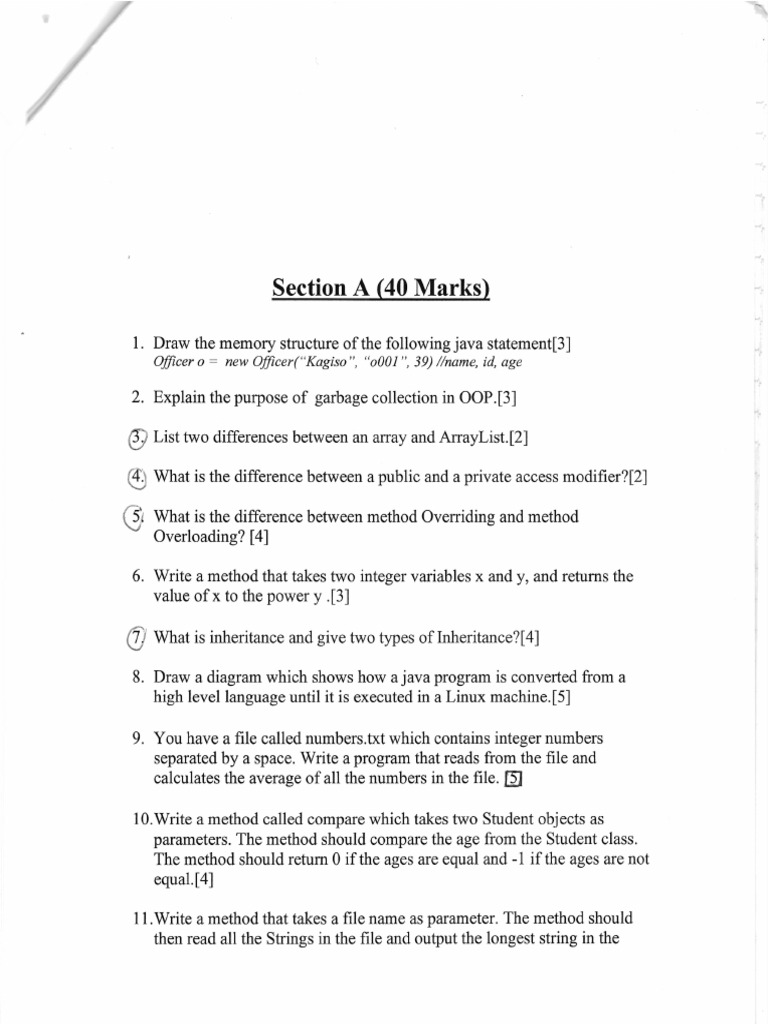 COMP 311 Theory Test 2023 | PDF