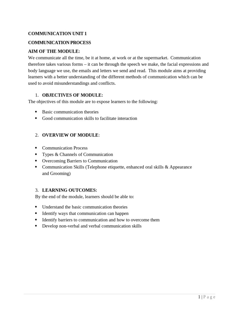 Understanding the Communication Process | PDF | Communication ...