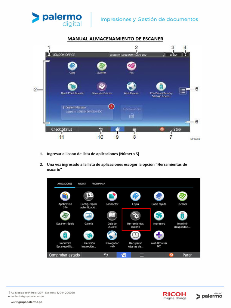 Manual Almacenamiento de Escaneo | PDF