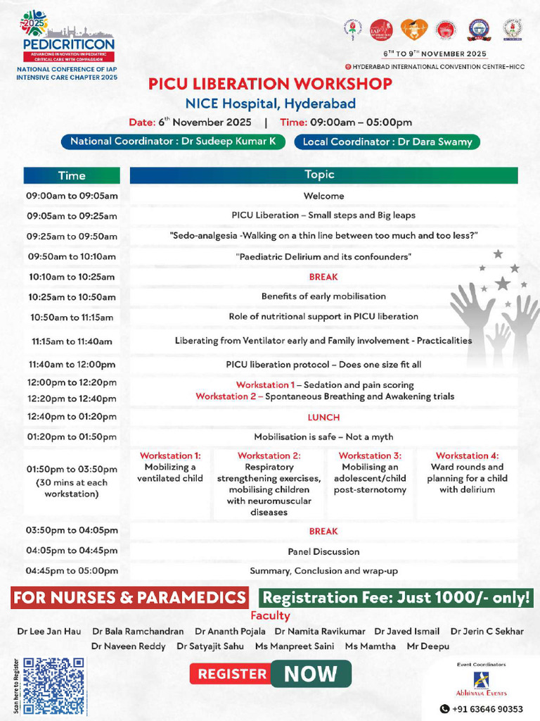 PICU LIberation - Nurses and Paramedics Flyer | PDF