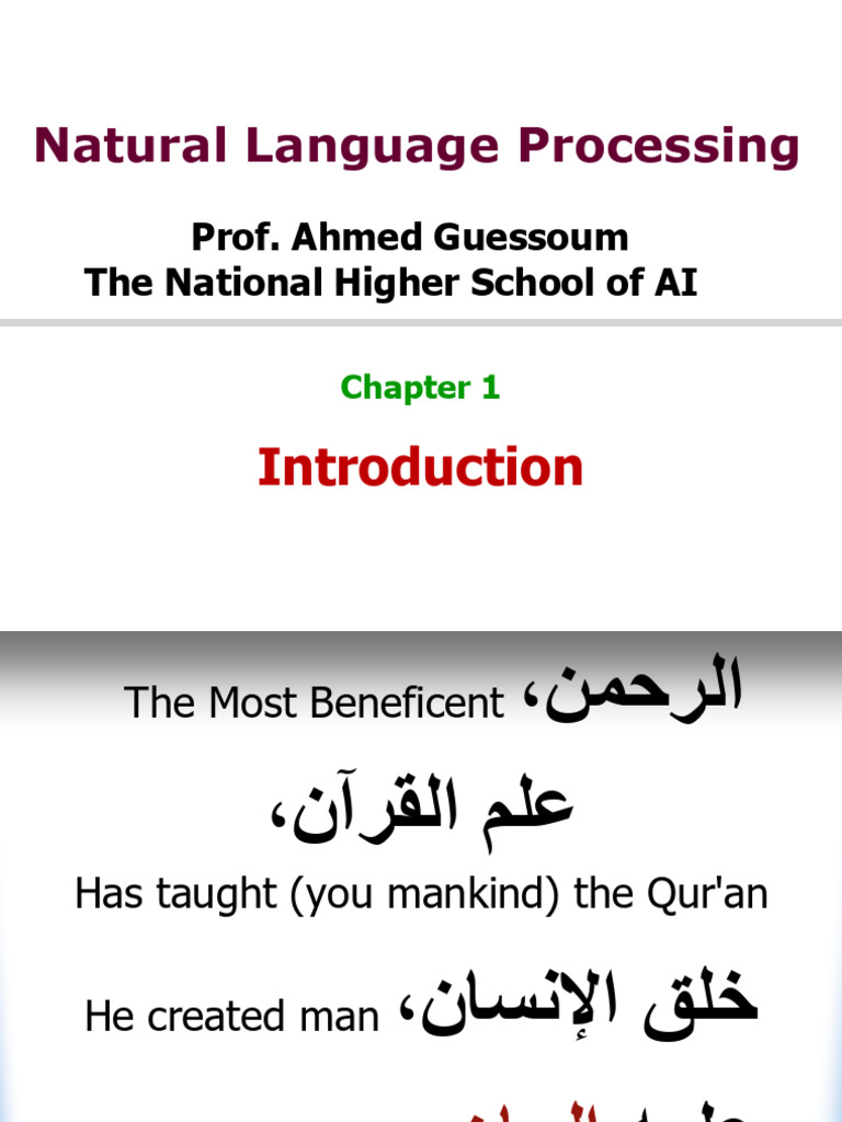 Introduction to Natural Language Processing | PDF | Analytics ...