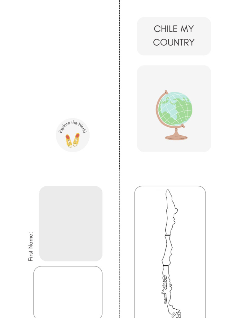 World Traveler Passport Worksheet in Green Illustrated Style | PDF