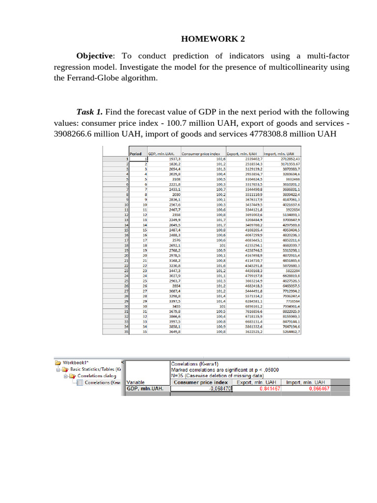 Using A Multi-Factor Regression Model | PDF