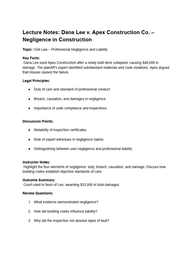 Lecture Notes - Dana Lee V | PDF