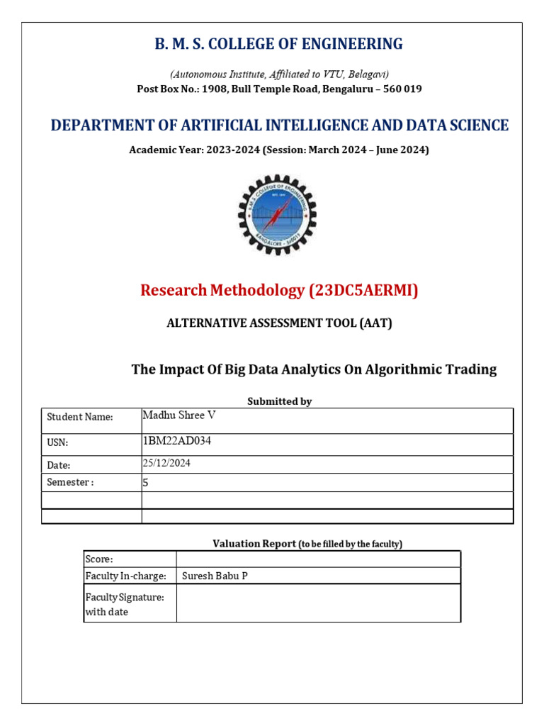 RM Ipr | PDF | Algorithmic Trading | Analytics