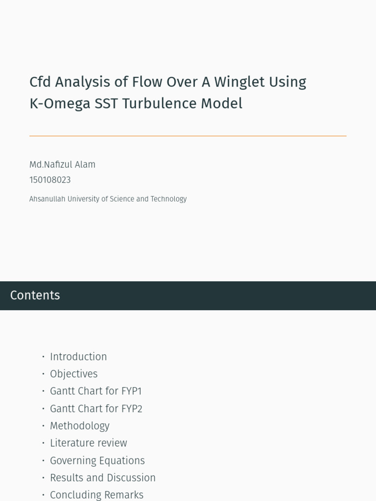 CFD Analysis of Delta Winglet Flow | PDF | Boundary Layer ...
