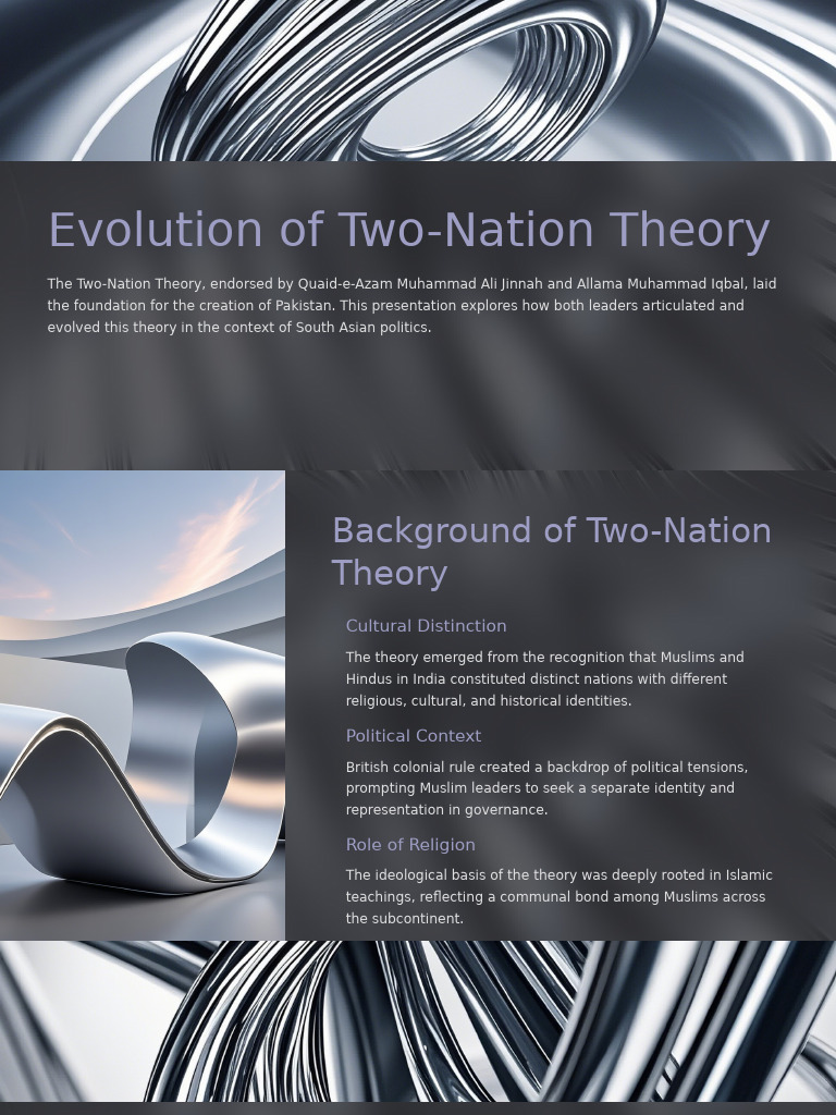 Evolution of Two-Nation Theory | PDF | Two Nation Theory | Muhammad Ali ...