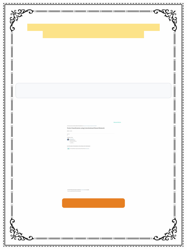 Fruits Classification Using Convolutional Neural Network 8th Edition Md. Forhad Ali Digital ...