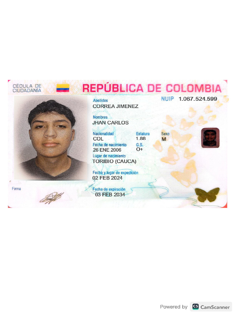 Cedula Jhan Carlos-2 | PDF