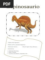 Triptico Dinosaurios | PDF | Dinosaurios | Taxa