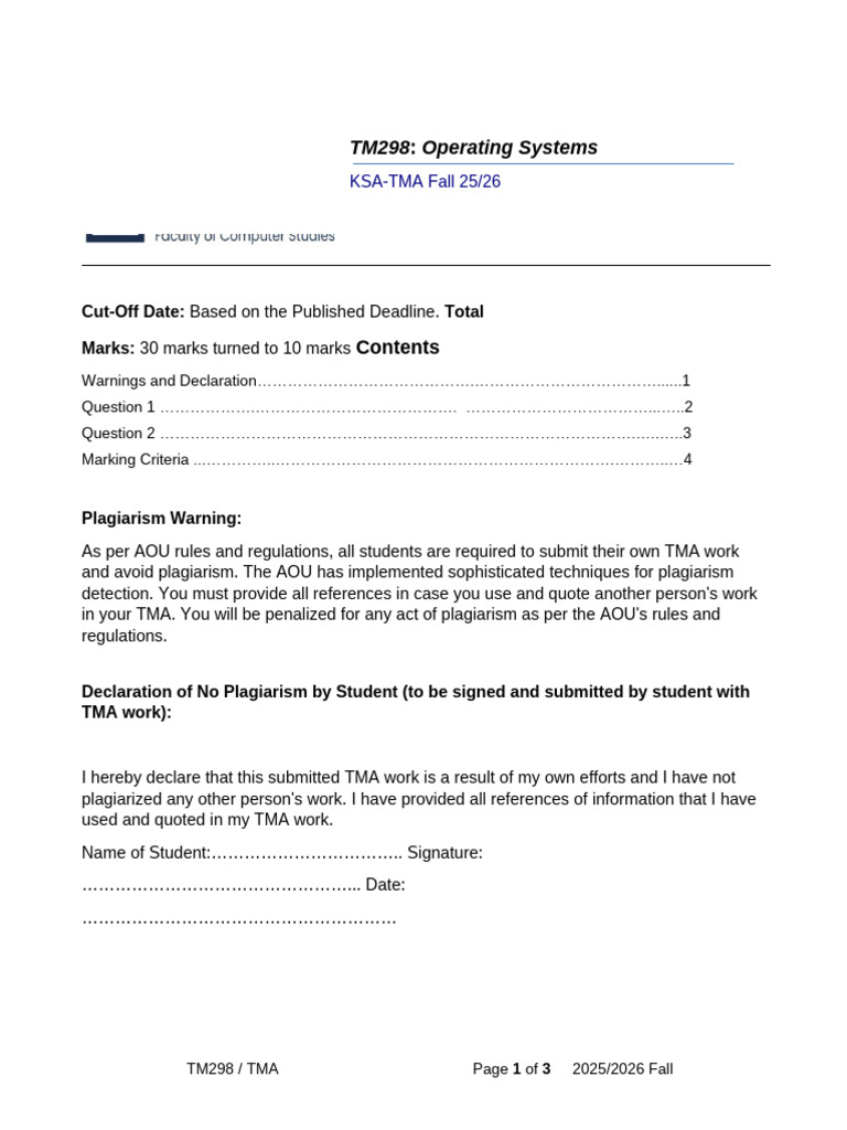 Tm298-Tma Ksa-Fa 25-26 | PDF | Directory (Computing) | Software Engineering