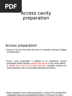 Endodontic Access Cavity Preparation Guide | PDF | Dental Anatomy ...