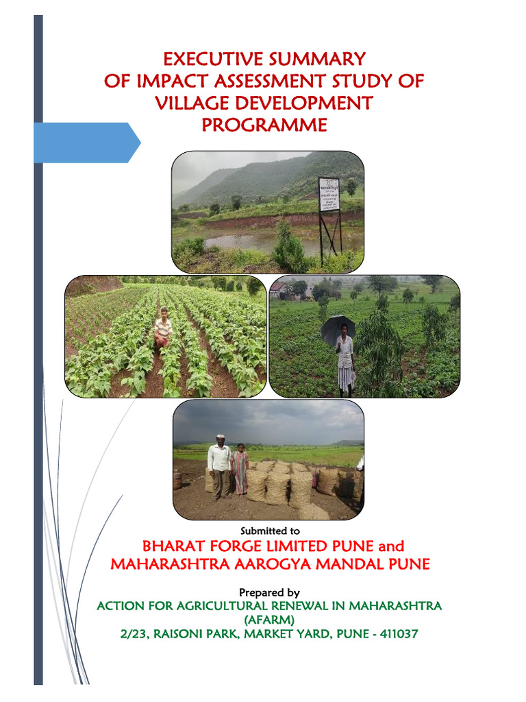 CSR Executive Summary Ambegaon 24sep21 | PDF | Agriculture | Organic ...